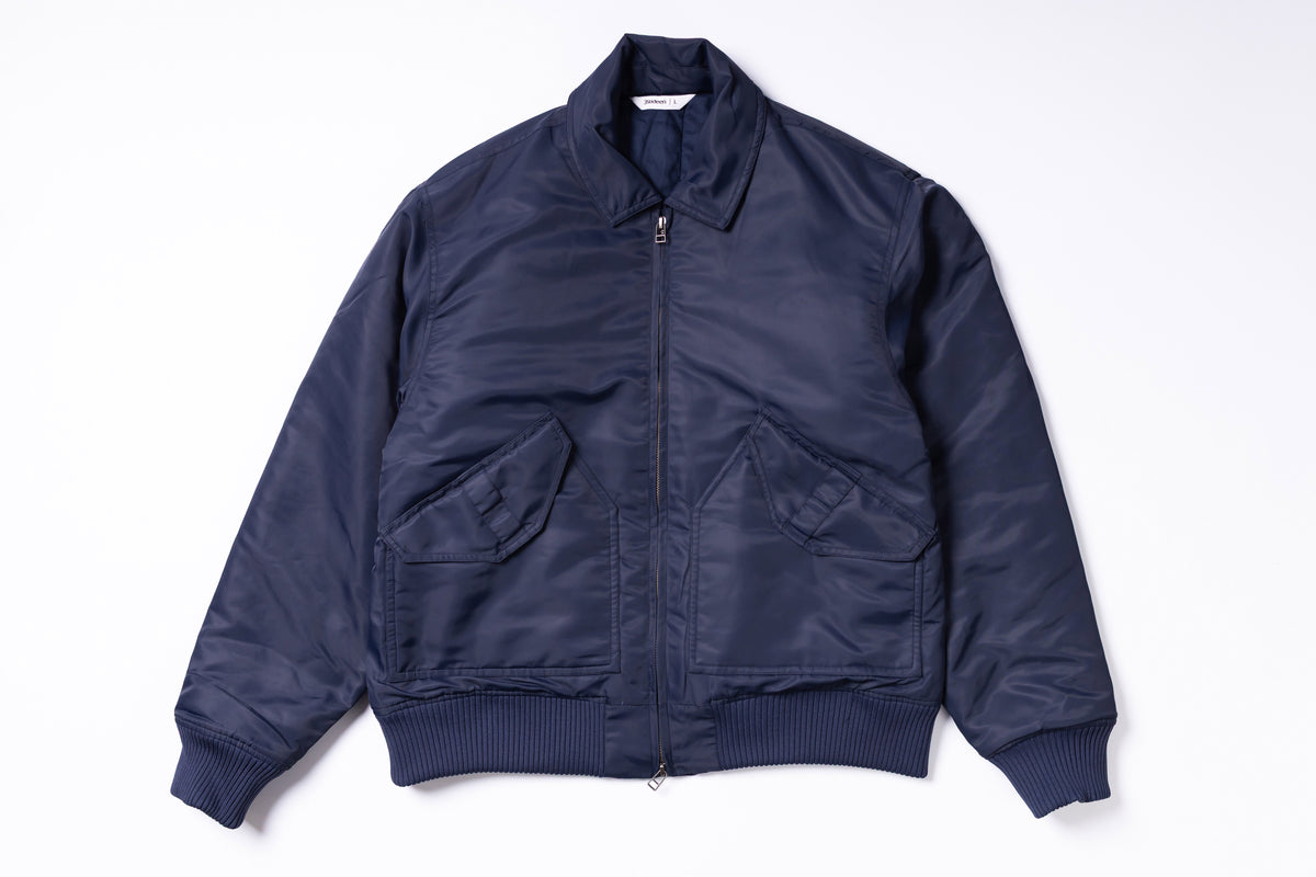 3SIXTEEN - CWU Flight Jacket in Blue Aviator Satin– DOE&DOG