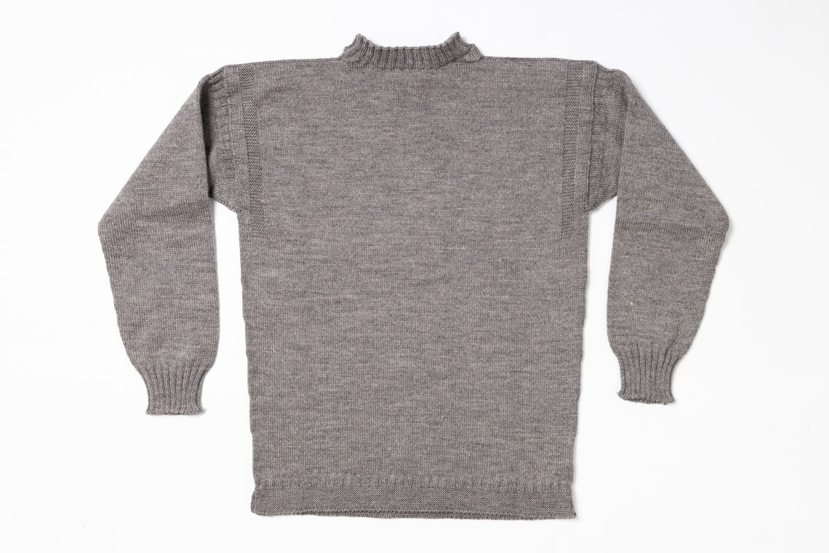 GUERNSEY WOOLLENS - Traditional Guernsey in Mid Grey– DOE&DOG
