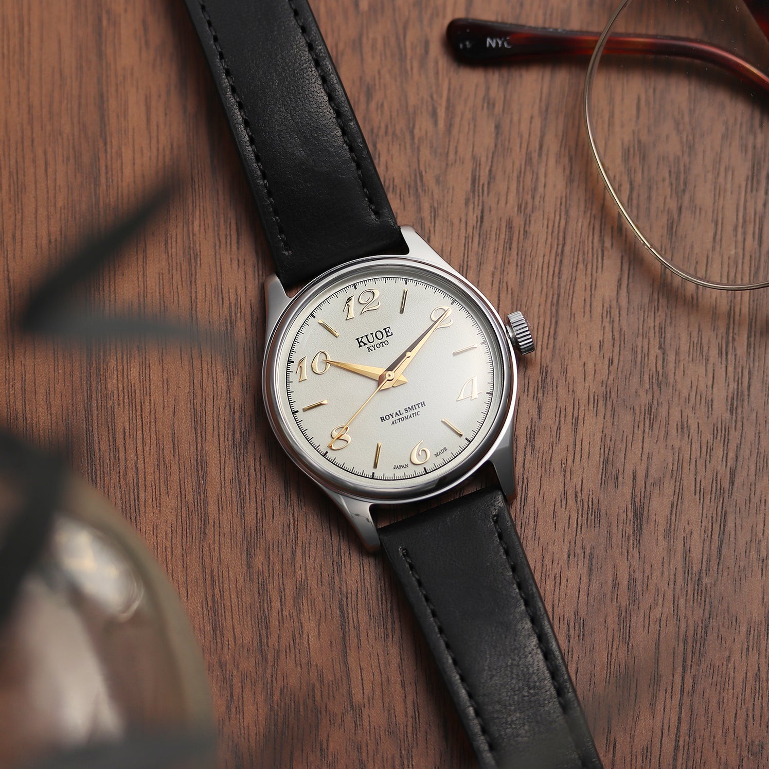 KUOE Royal Smith 90-006 Black Italian Leather– DOE&DOG